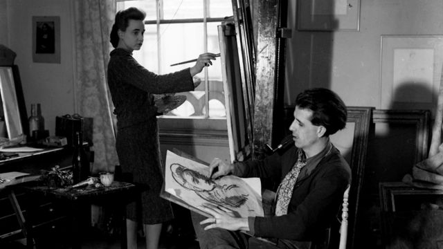 Mervyn Peake and Maeve Gilmore | Life art, Bbc radio, Portrait gallery